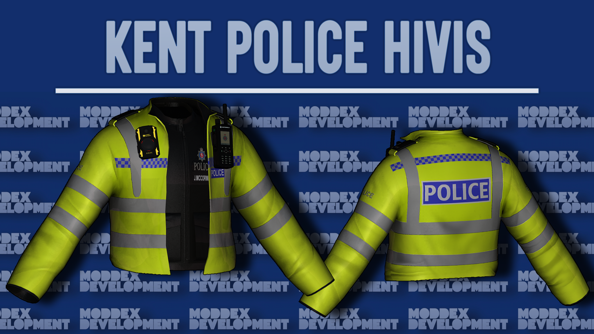 Kent Police Open Hivis Jacket – Moddex Development