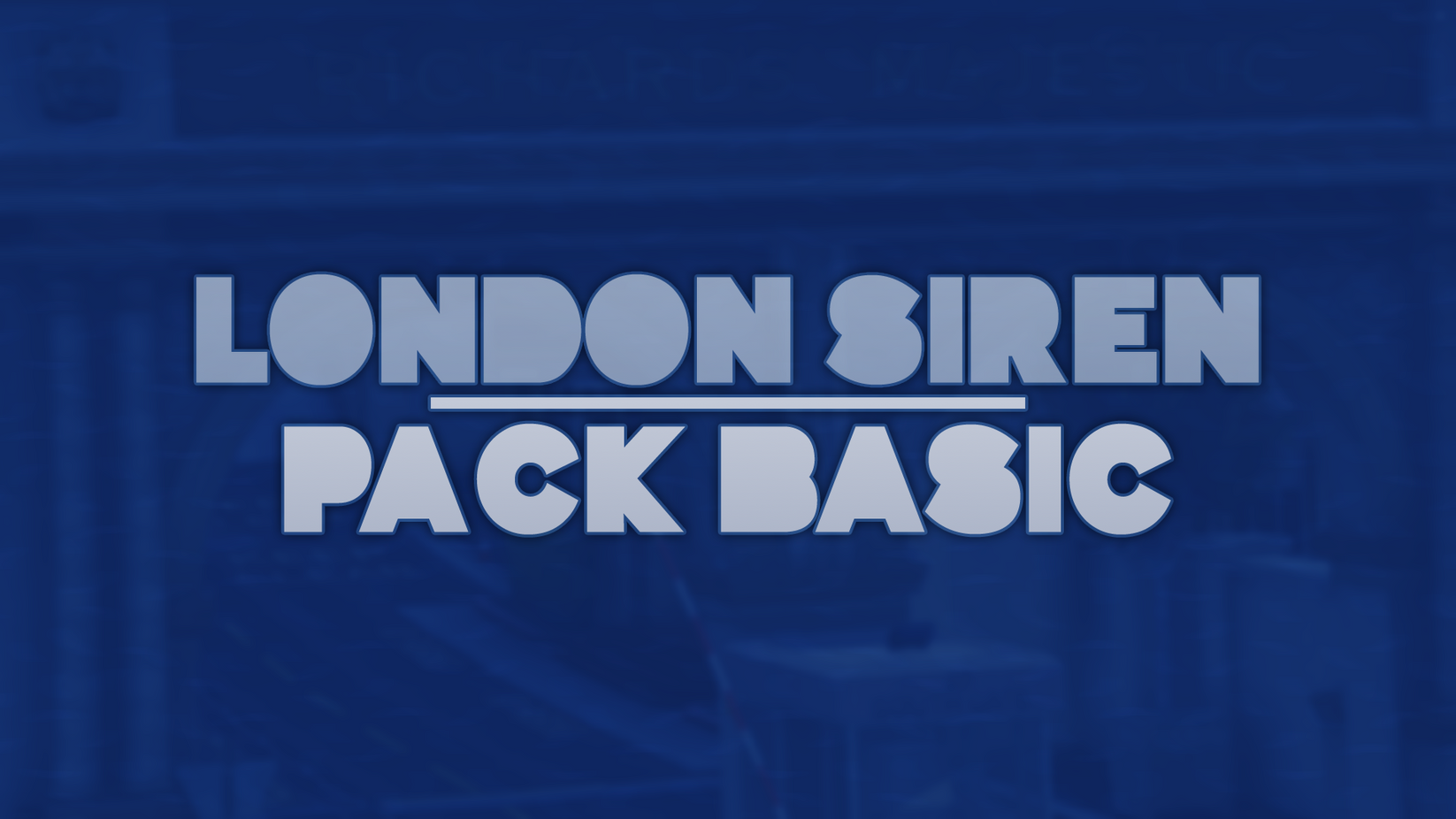 London Siren Pack Basic – Moddex Development