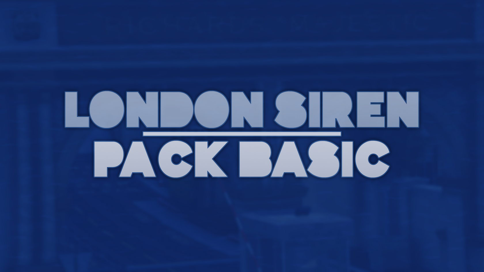 London Siren Pack Basic – Moddex Development