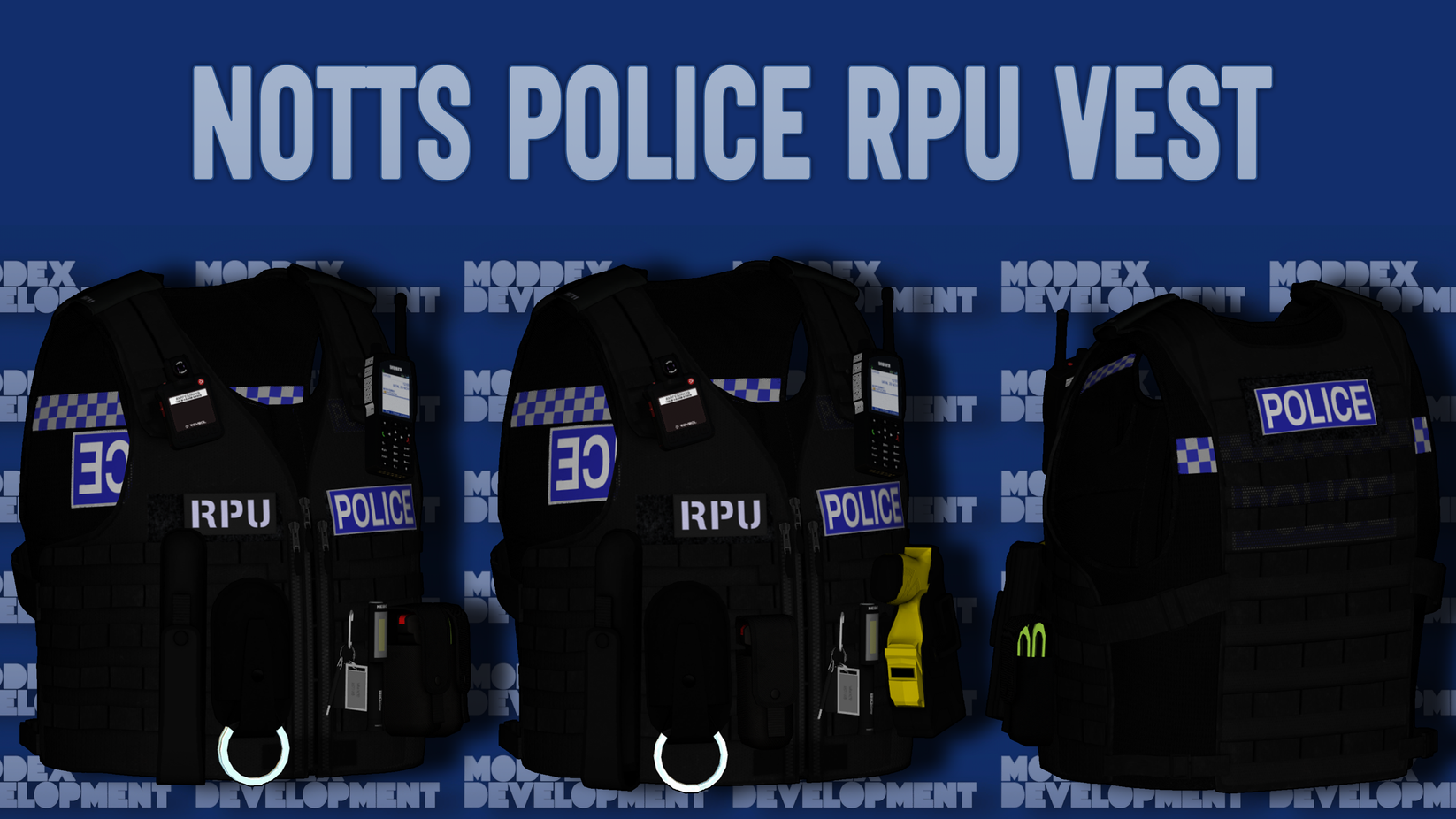 Nottinghamshire Police RPU Vest – Moddex Development