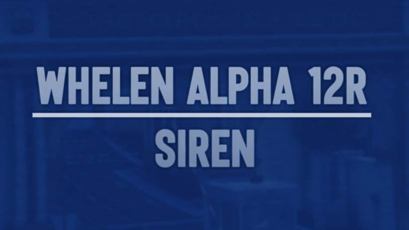 Whelen Alpha 12R / 295HFS – Moddex Development