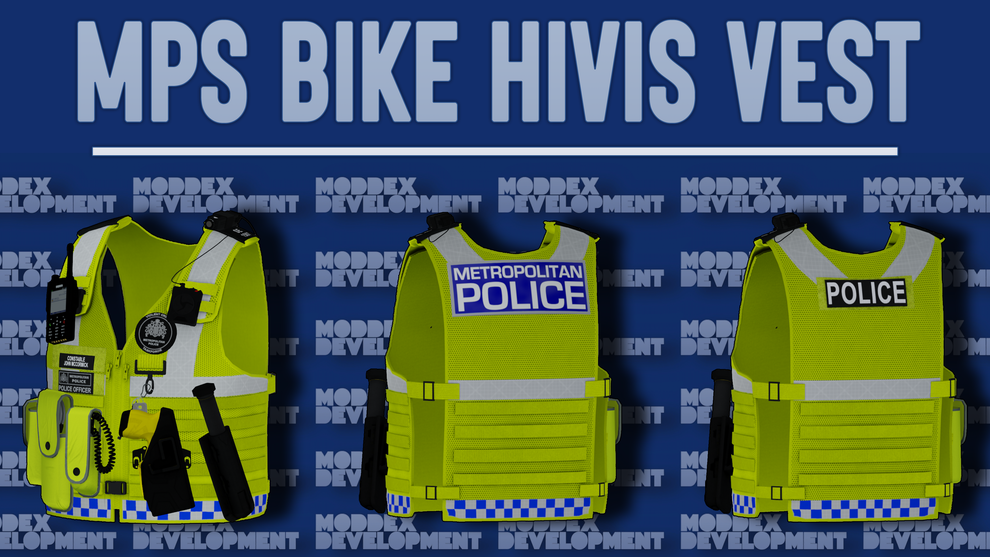 Met Police - Bike Hivis Vest – Moddex Development