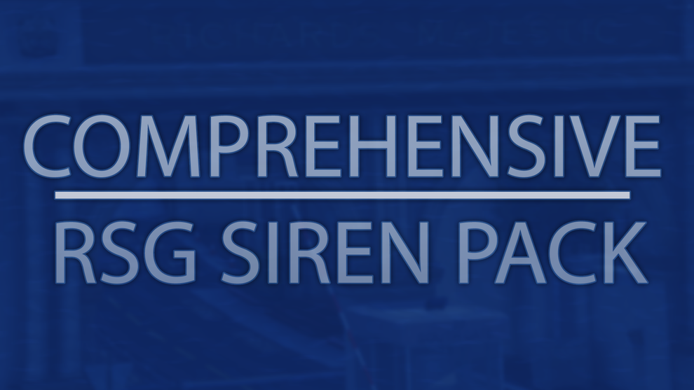 Comprehensive Standby RSG MCS 32 Siren Pack – Moddex Development