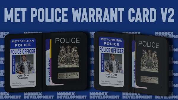 Met Police Warrant Card Prop & Script – Moddex Development