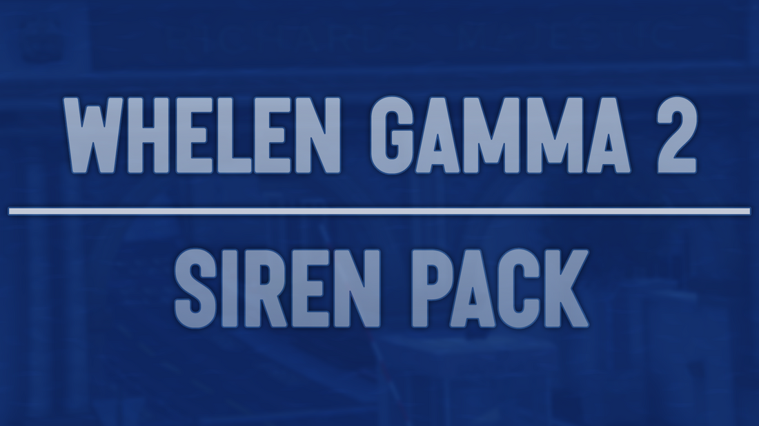 Whelen Gamma 2 Siren Pack – Moddex Development