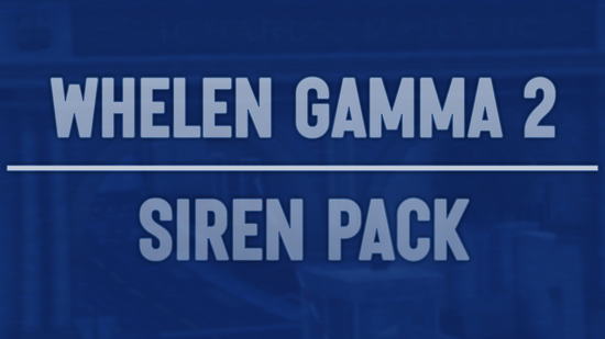 Whelen Gamma 2 Siren Pack – Moddex Development